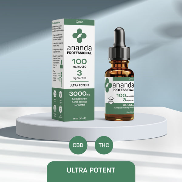 3000mg Full Spectrum Hemp Extract CBD Tincture - Ananda Professional