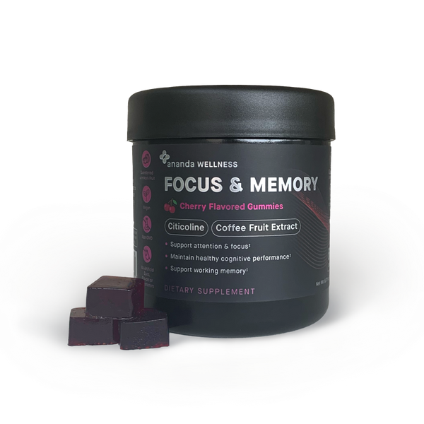 Focus & Memory Gummy | Cherry - 60 Count - Ananda Professional