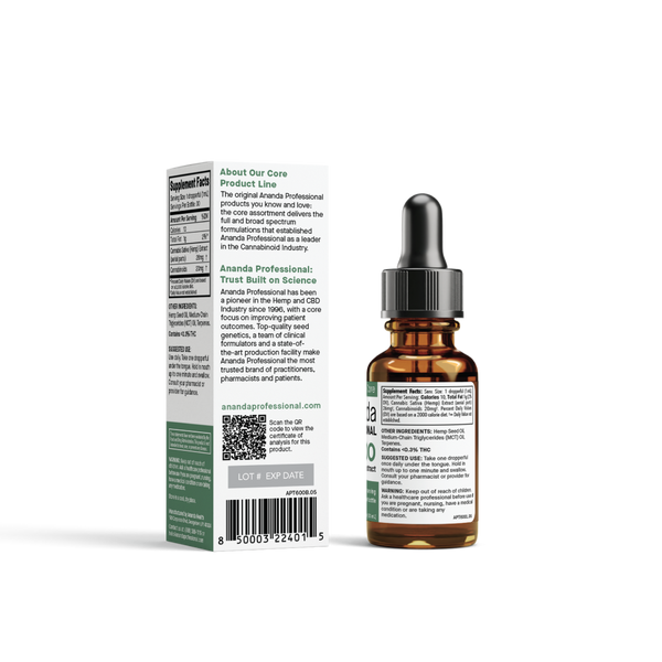 600mg Full Spectrum Hemp Extract CBD Tincture - Ananda - Ananda ...