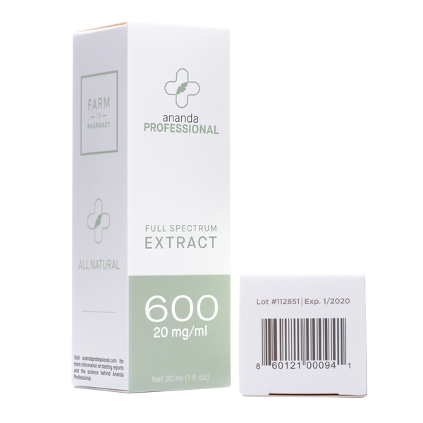 600mg Full Spectrum Hemp Extract CBD Tincture - Ananda - Ananda ...