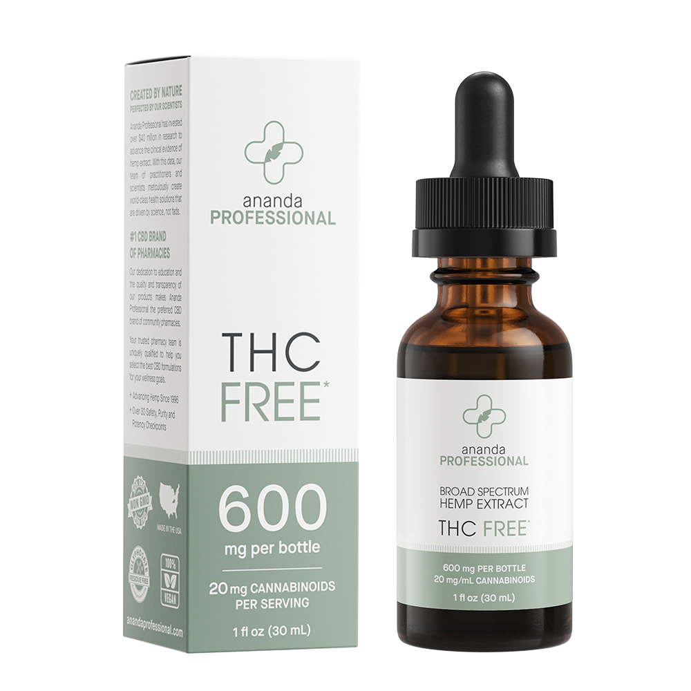 600 mg Broad Spectrum Hemp Extract CBD Tincture - Ananda - Ananda ...